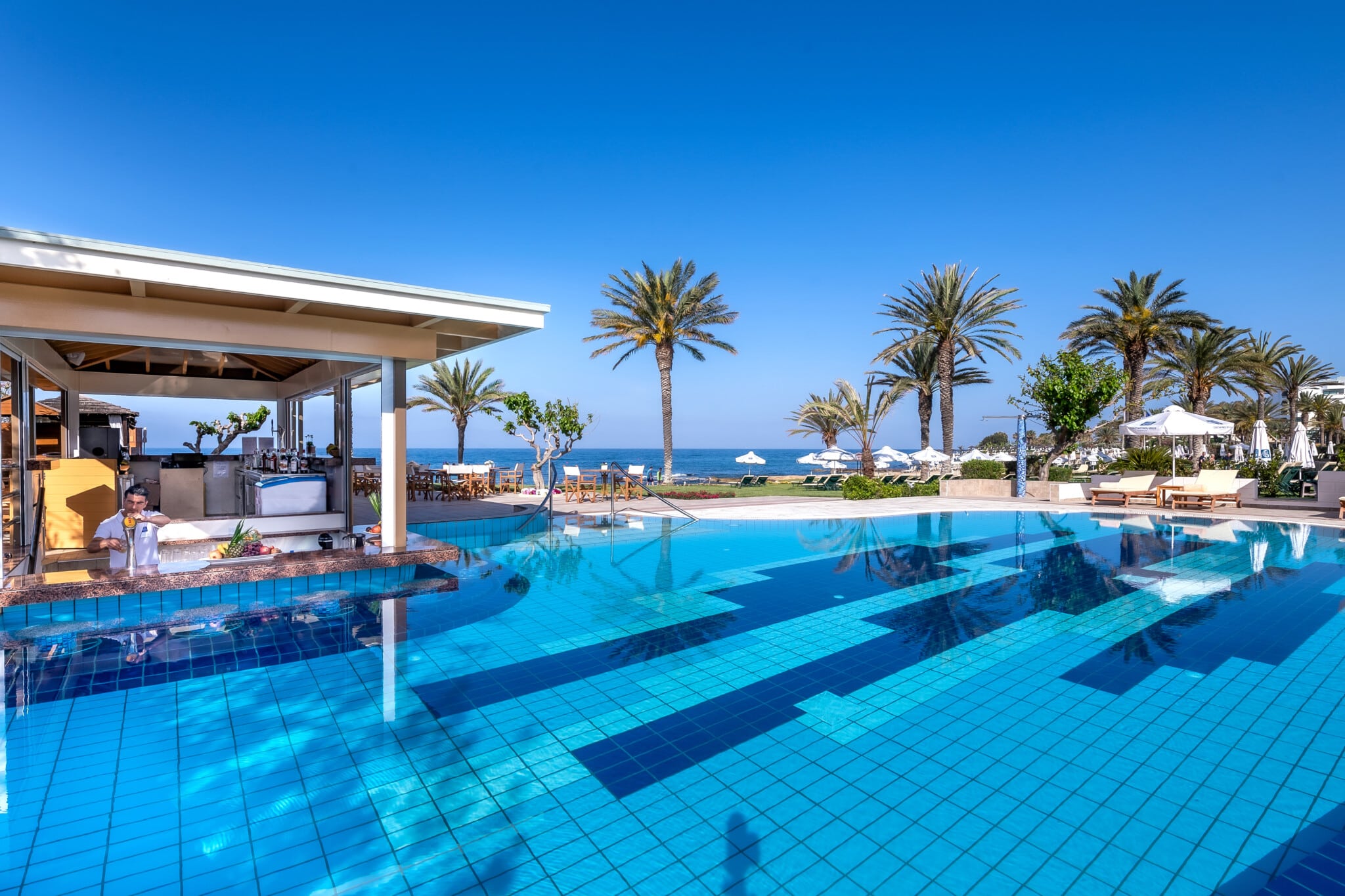 Athena beach hotel Paphos restaurants & bars || Athena Beach